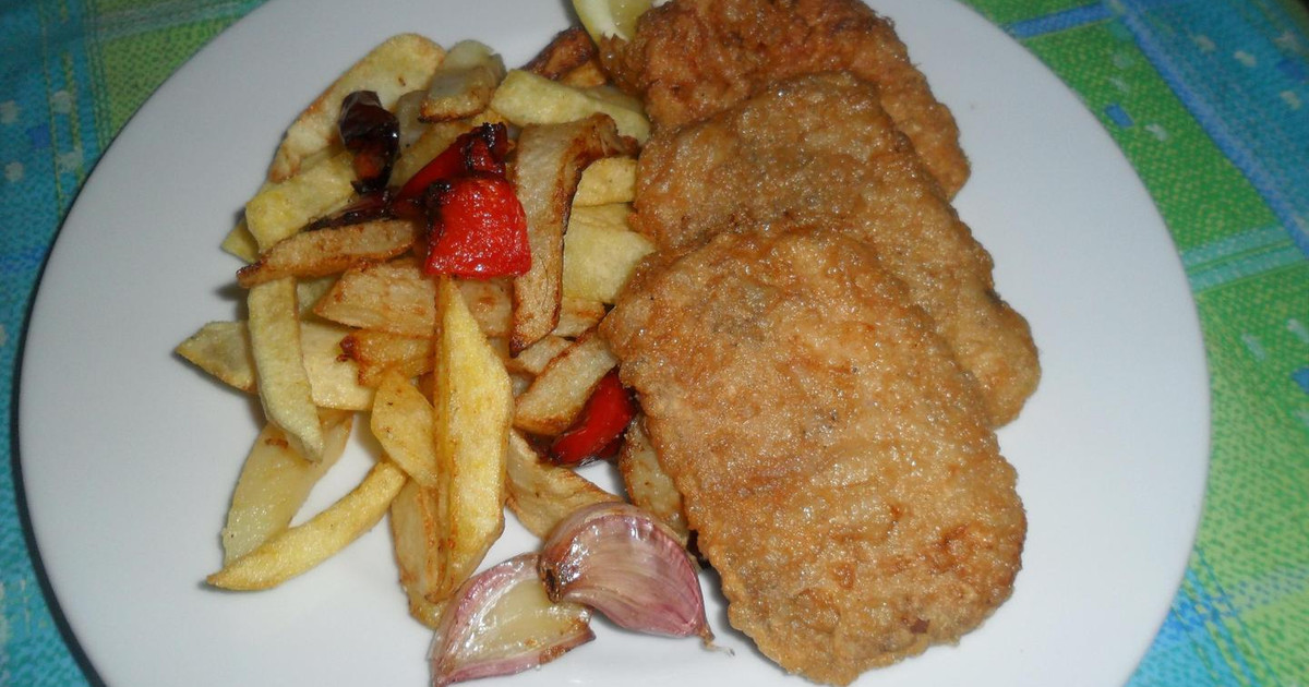 Marineras De Peceto A La Pimienta Y Orégano Con Papas Fritas Receta de ...