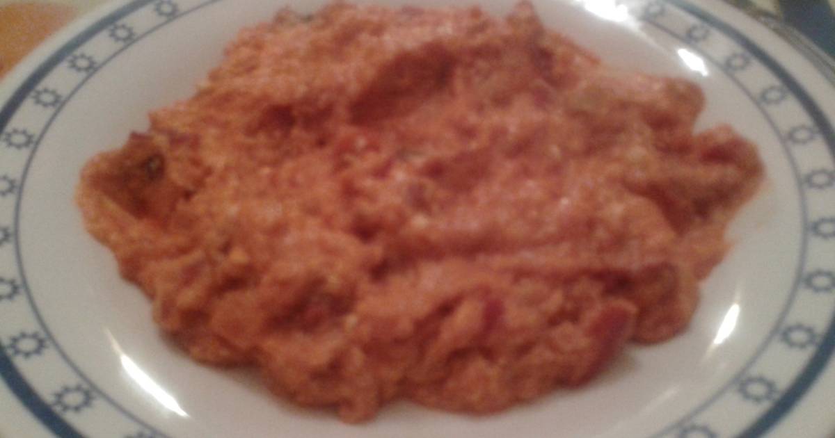 Revoltillo de tomate, huevos, y atún Receta de esther- Cookpad