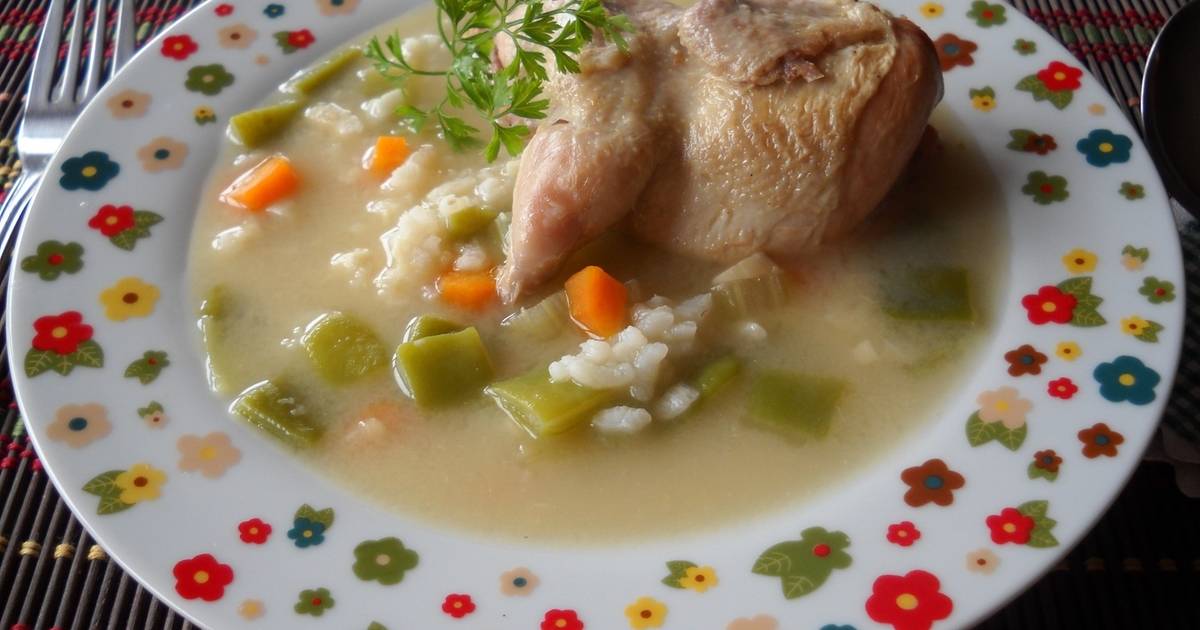 Sopa de verdura con arroz y codornices Receta de pensamiento- Cookpad