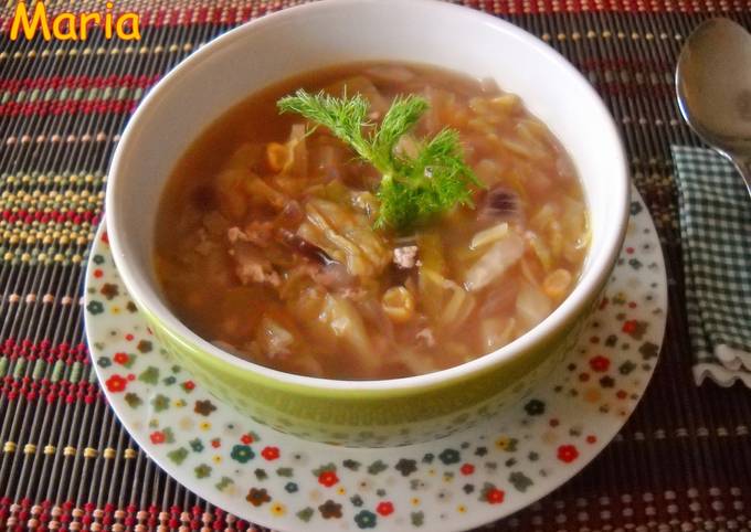 Sopa de repollo con manzana y yogur Receta de pensamiento- Cookpad
