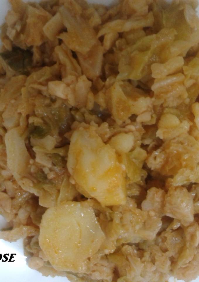 Repollo con patatas Receta de M.Jose- Cookpad