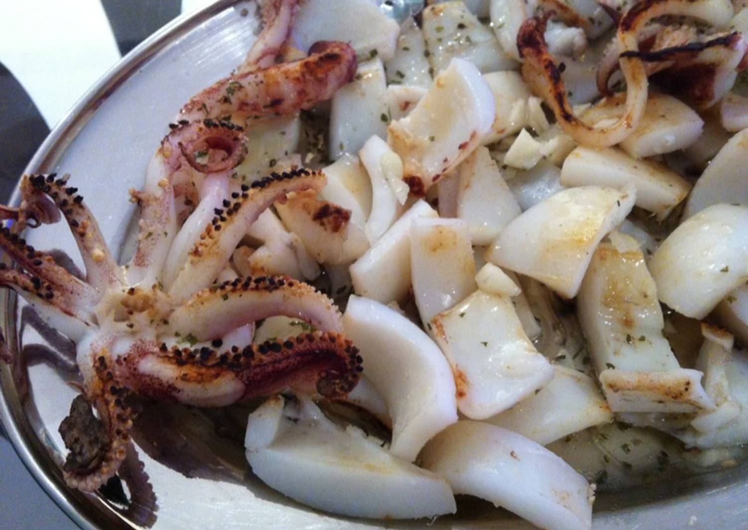 Sepia y calamar a la plancha Receta de MariaAurora- Cookpad