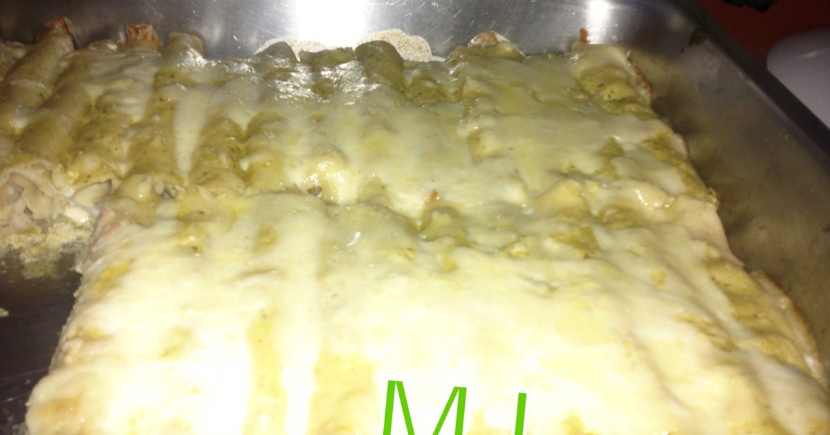 Enchiladas Suizas Con Pollo Receta de Maggie- Cookpad