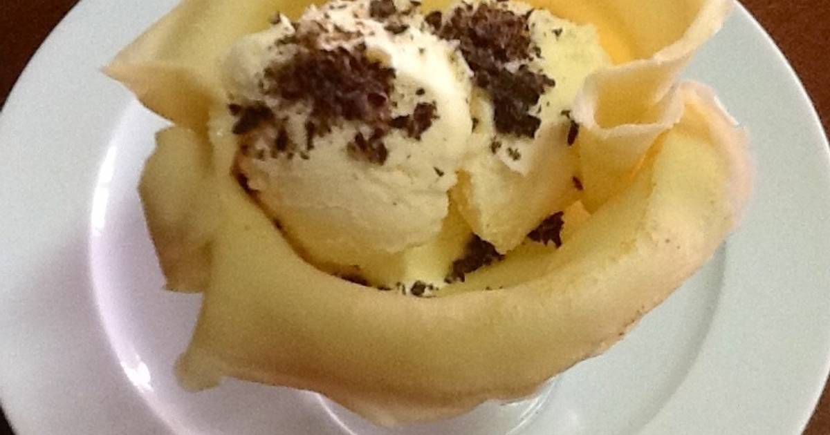 Crep con helado Receta de Susana- Cookpad