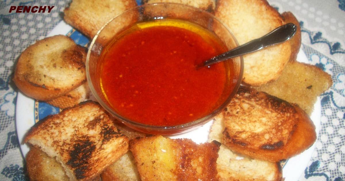 Pan de campo frito, con ajo y tomate Receta de penchi briones garcia ...