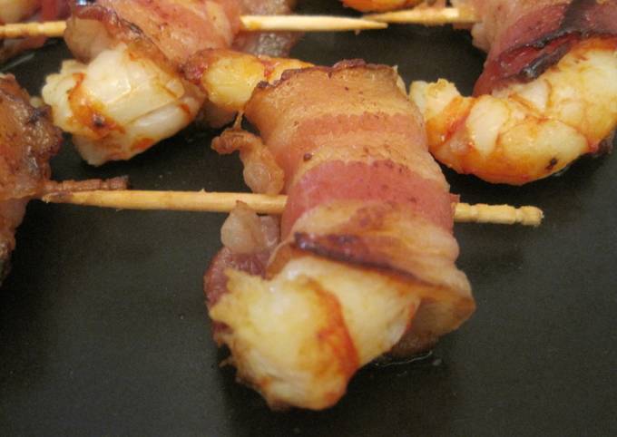 Pinchito de langostino y beicon Receta de milandebrera- Cookpad