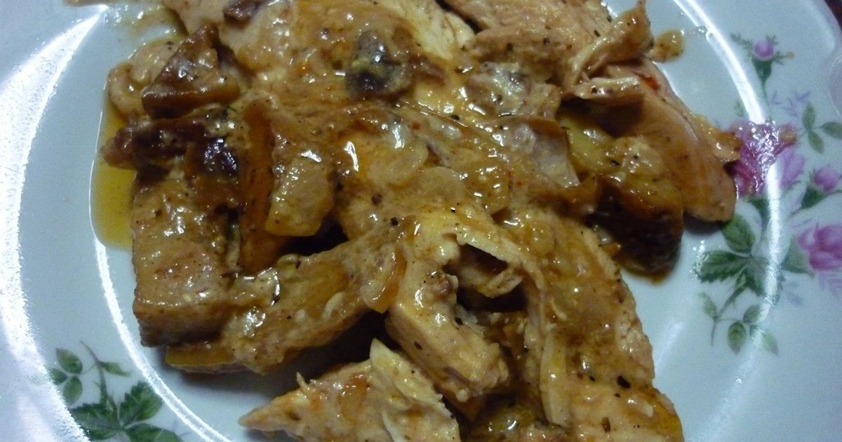 Pollo Al Horno Con Papas Y Salsa De Hongos Receta de GRINGA- Cookpad