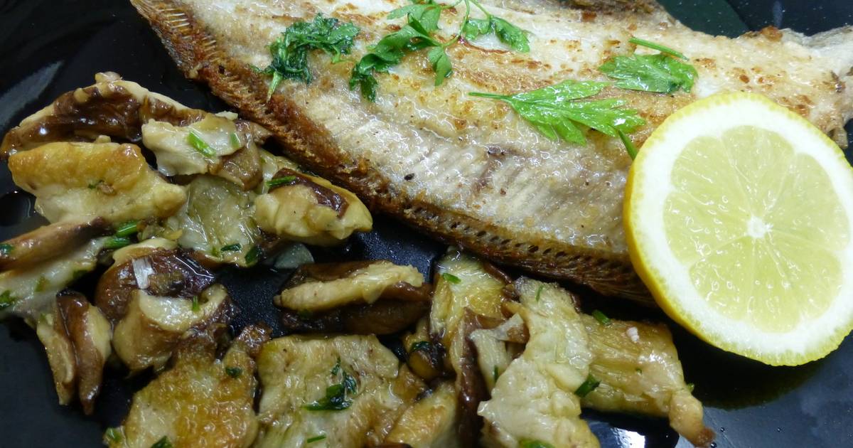 Lenguado con hongos Receta de milandebrera- Cookpad