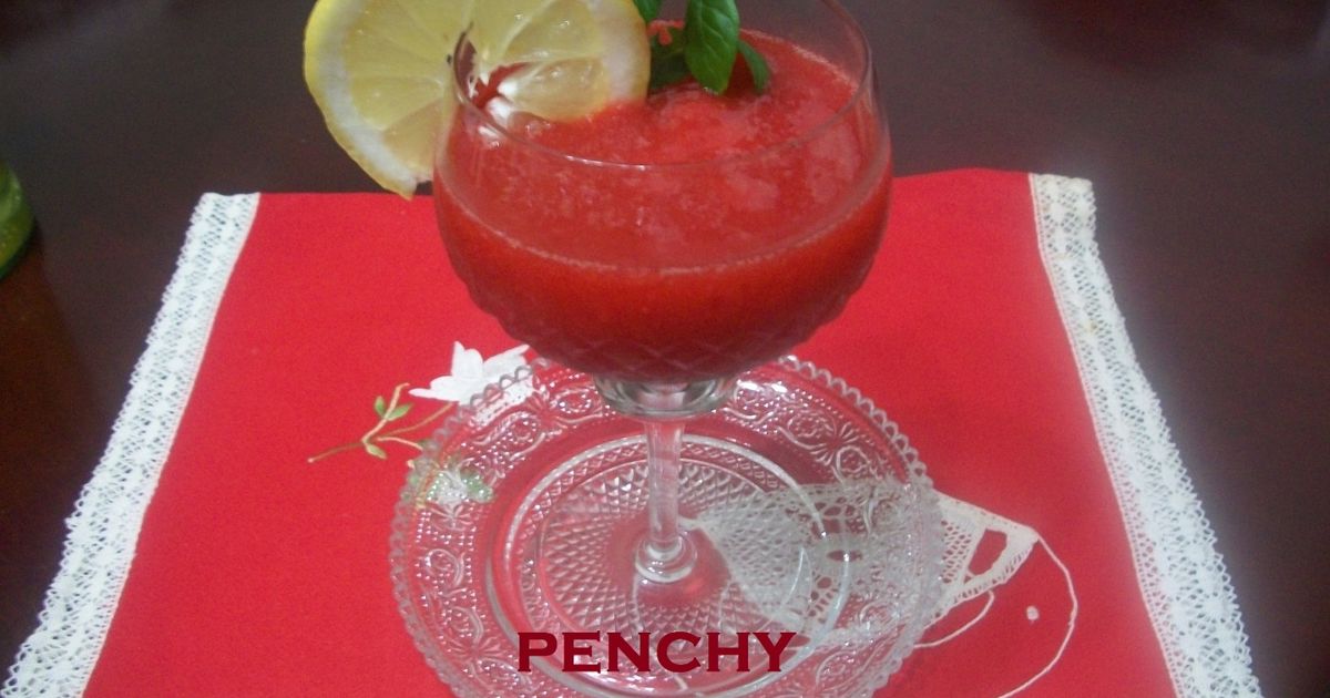 Sorbete De Fresas Al Limoncello Receta de penchi briones garcia- Cookpad