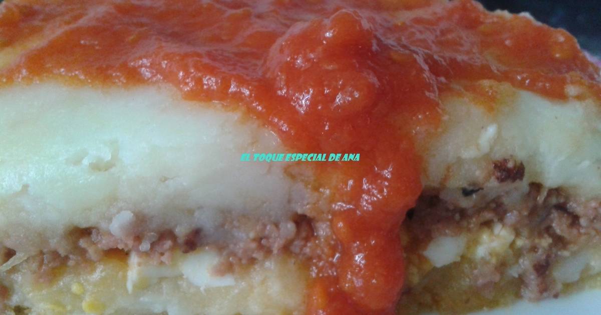 Pastel De Carne Y Patatas Al Horno Receta De Ana Cookpad
