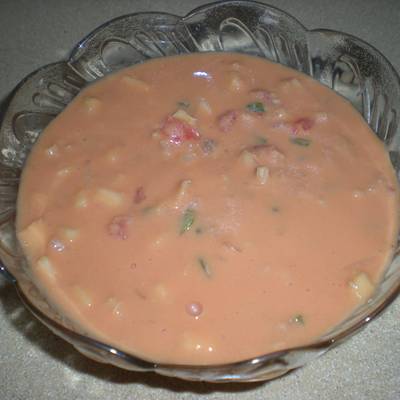 Sopa fría de tomate y atún Receta de Ceci_- Cookpad