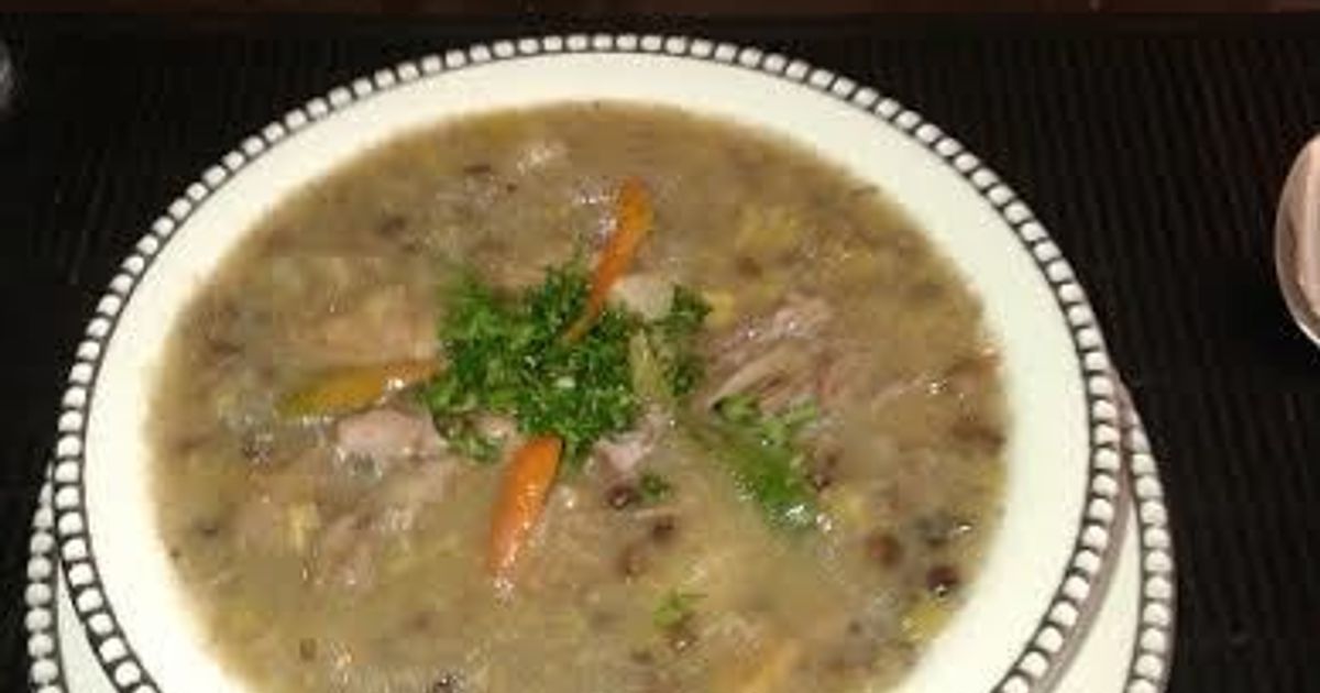 Sopa De Guandul Con Hueso De Cerdo Receta de angelabarrion- Cookpad