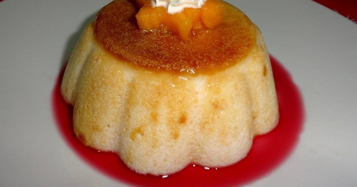 Flan de requesón light y caqui Receta de carme castillo- Cookpad