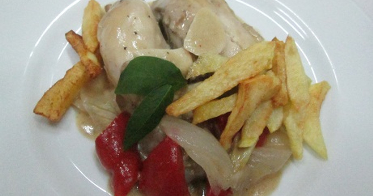 Pollo A La Crema Con Verduras Y Vino Rosado Receta de Gabriela Diez ...