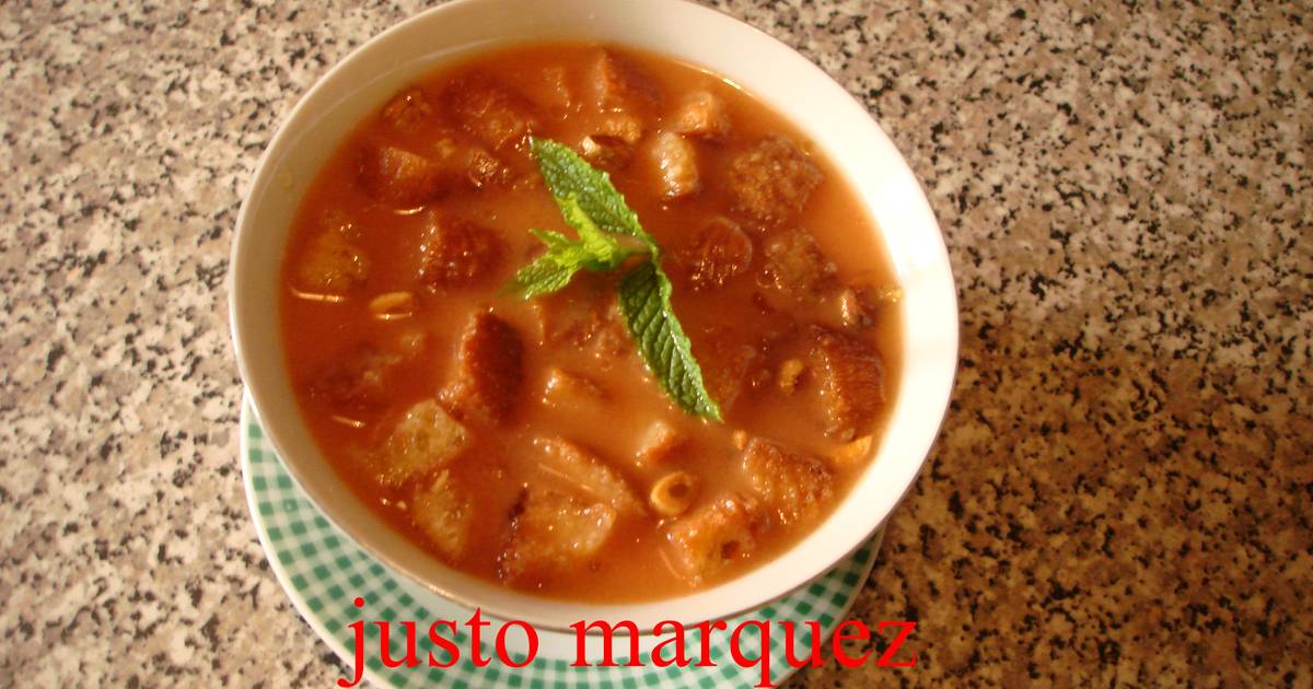 Sopa de tropezones Receta de justosanche- Cookpad