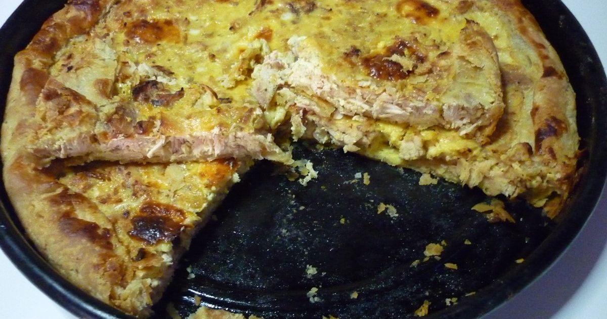 Tarta Con Pollo A La Parrilla Casera Receta de GRINGA- Cookpad