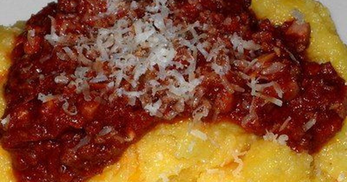 Polenta A La Bolognesa O Italiana Receta de Mario H. Davi
