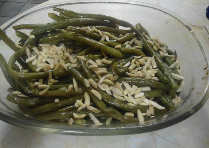 Ejotes con almendras Receta de Gloria Emma- Cookpad