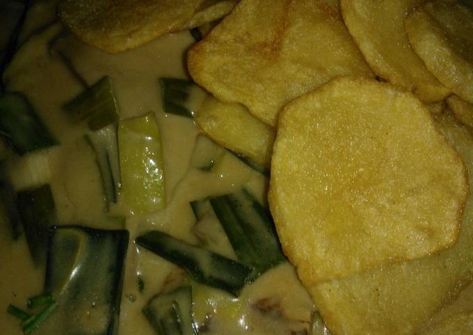 Matambre de vaca tiernizado al verdeo con papas españolas Receta de ...