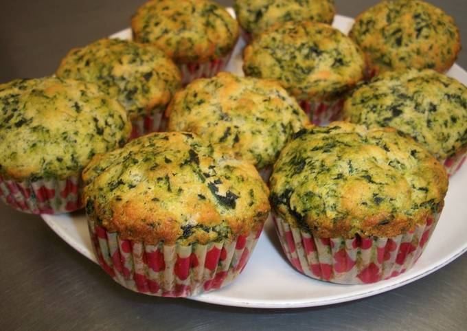Muffins de espinaca y parmesano Receta de Norali - Cookpad