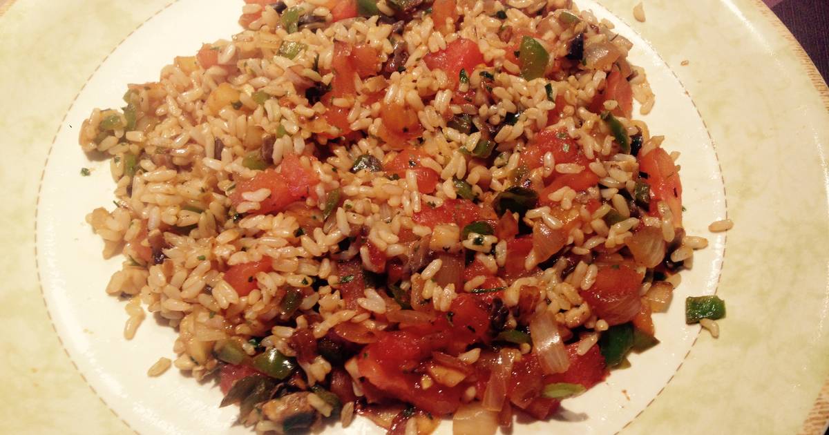 Arroz integral con verduras Receta de AmpaPastor- Cookpad