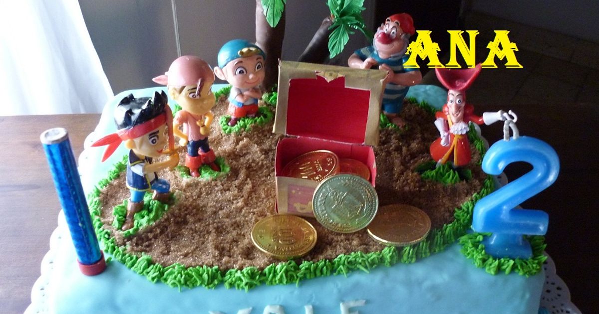 Torta Cumpleaños Yake Y Los Piratas Receta de GRINGA