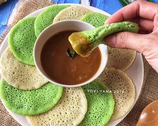 Resep Serabi kinca durian oleh yovi yana - Cookpad